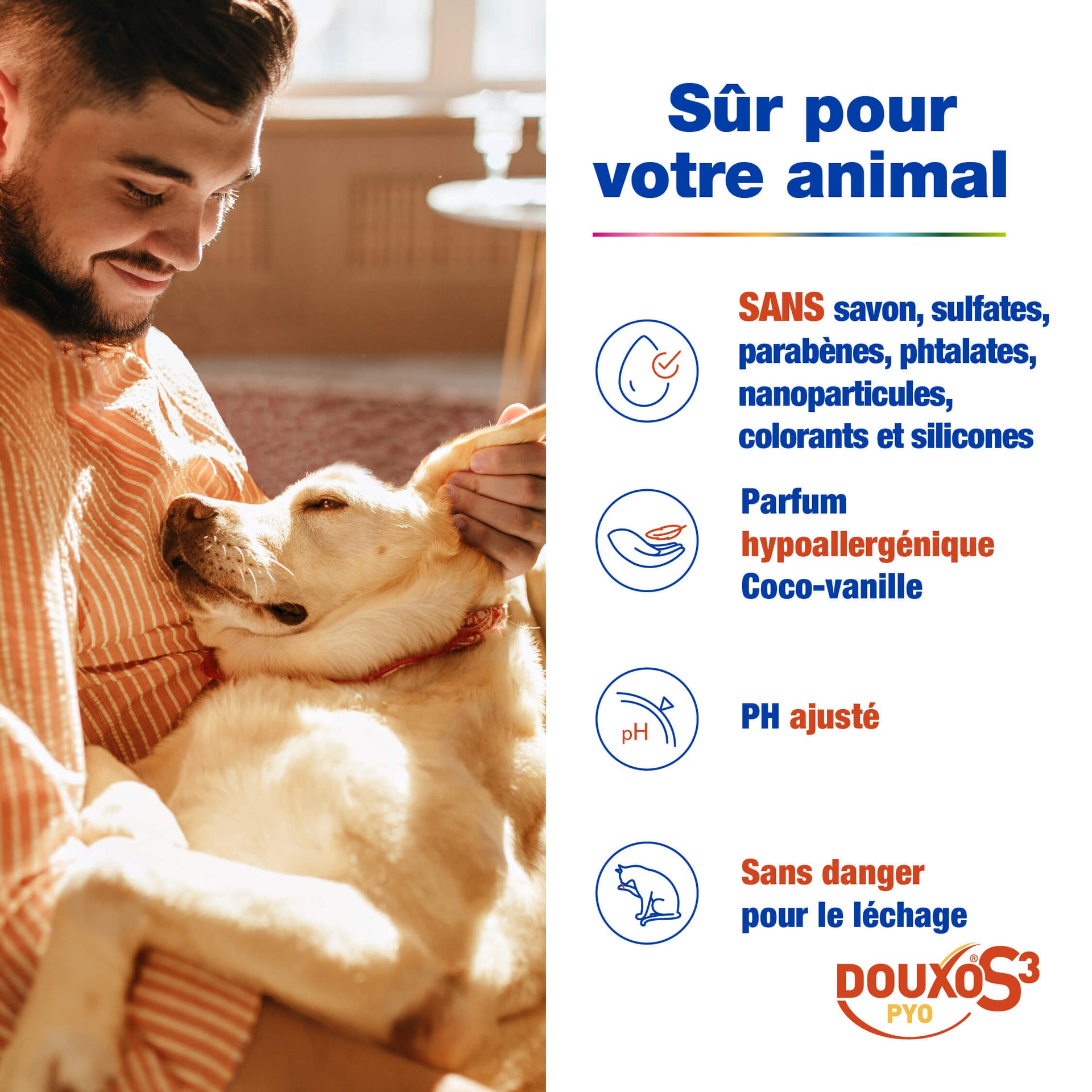 DOUXO® S3 PYO Shampooing Antiseptique pour Chiens et Chats